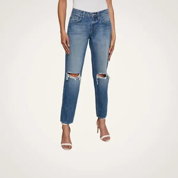 L'Agence Nevia Straight-leg Jeans - Woodrow Destruct