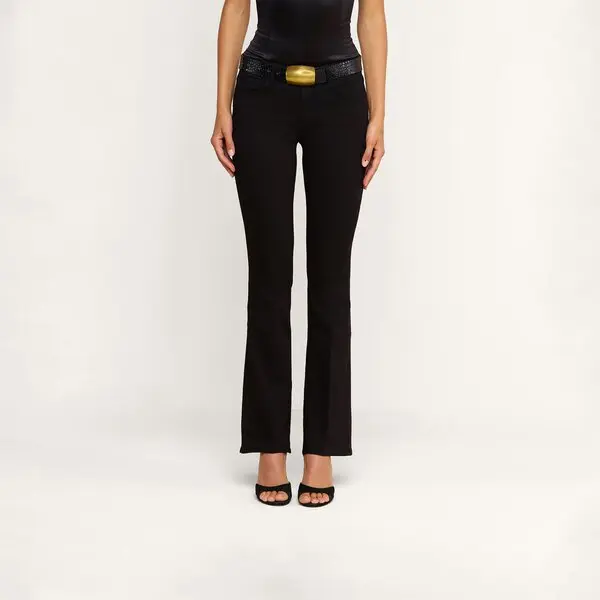 L'Agence Cara Low-rise Bootcut Jean - Noir