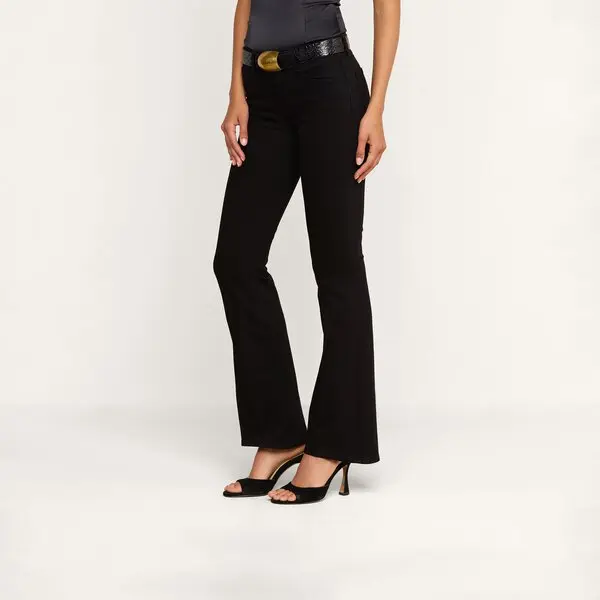 L'Agence Cara Low-rise Bootcut Jean - Noir