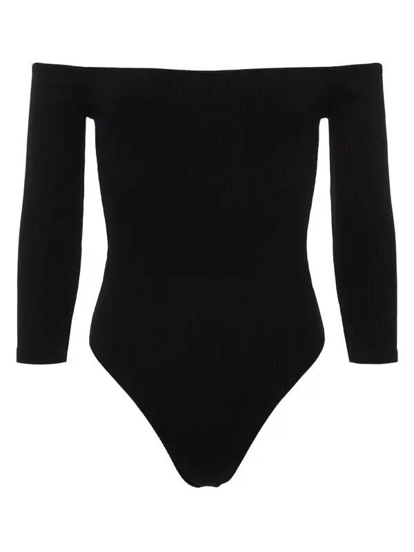L'Agence Evelyn Off-the-shoulder Bodysuit