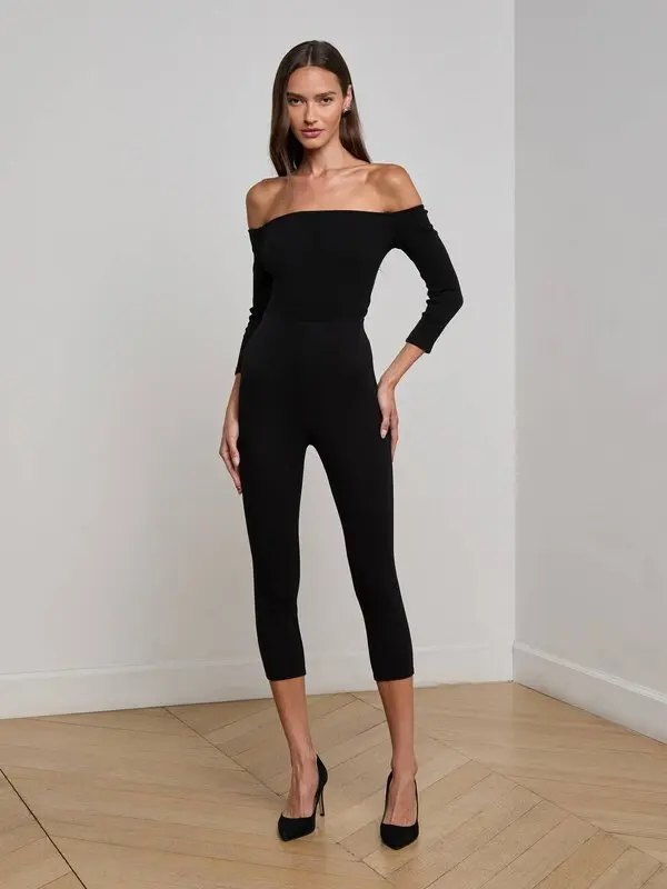 L'Agence Evelyn Off-the-shoulder Bodysuit