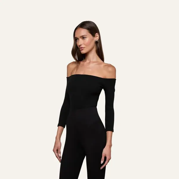 L'Agence Evelyn Off-the-shoulder Bodysuit