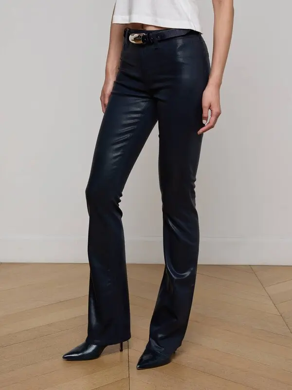 L'Agence Selma Coated Bootcut Jean