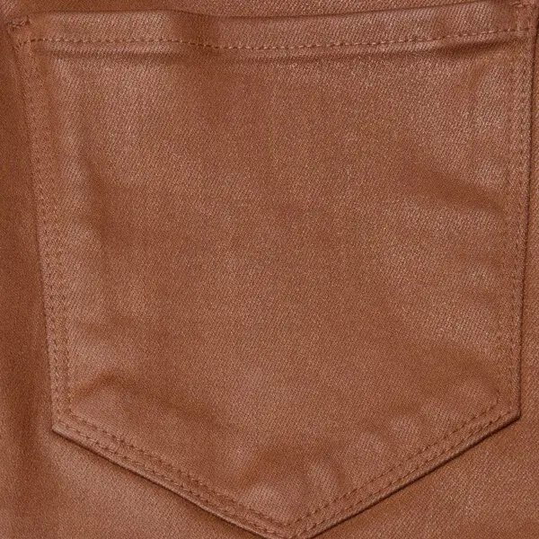 L'Agence Selma Coated Bootcut Jean - Cognac Coated