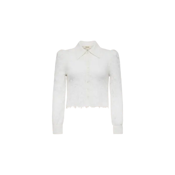 L'Agence Anita Lace Blouse Top - Ivory
