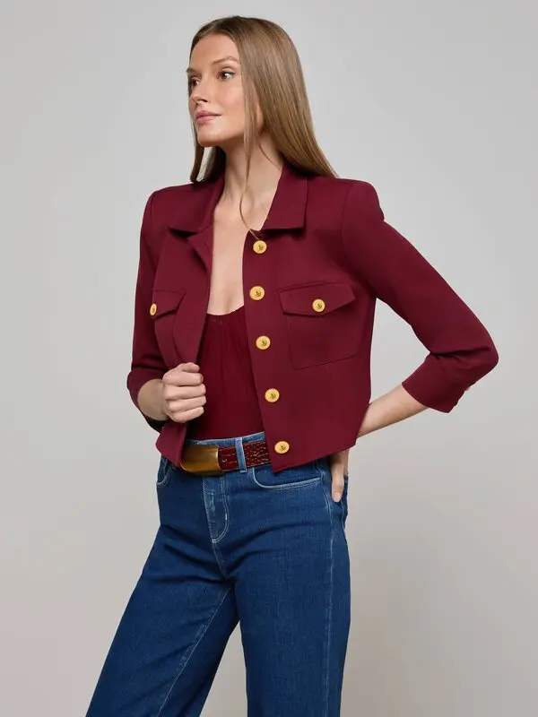 L'Agence Kumi Cropped Blazer