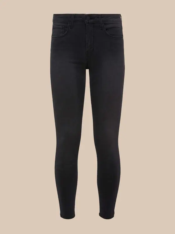L'Agence Margot Cropped Skinny Jean - Dark Graphite
