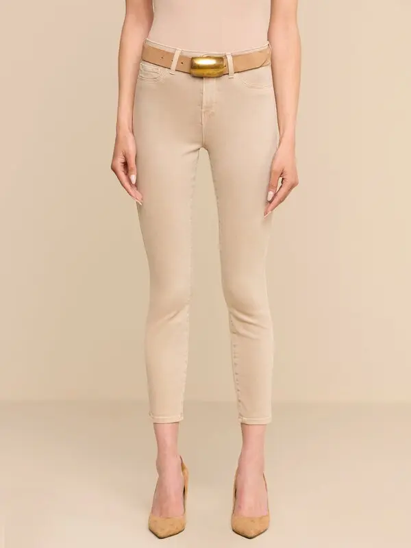 L'Agence Margot Cropped Skinny Jean - Biscuit