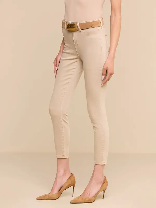 L'Agence Margot Cropped Skinny Jean - Biscuit