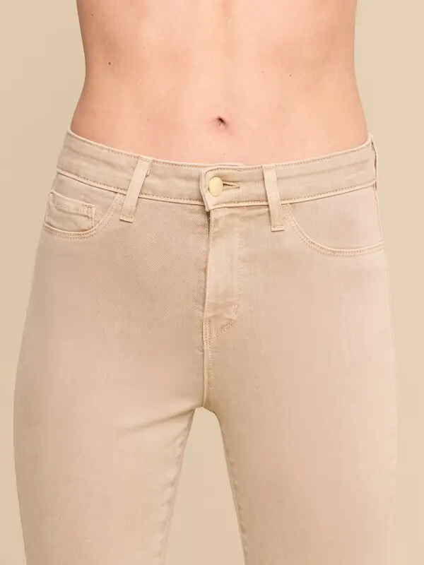 L'Agence Margot Cropped Skinny Jean - Biscuit