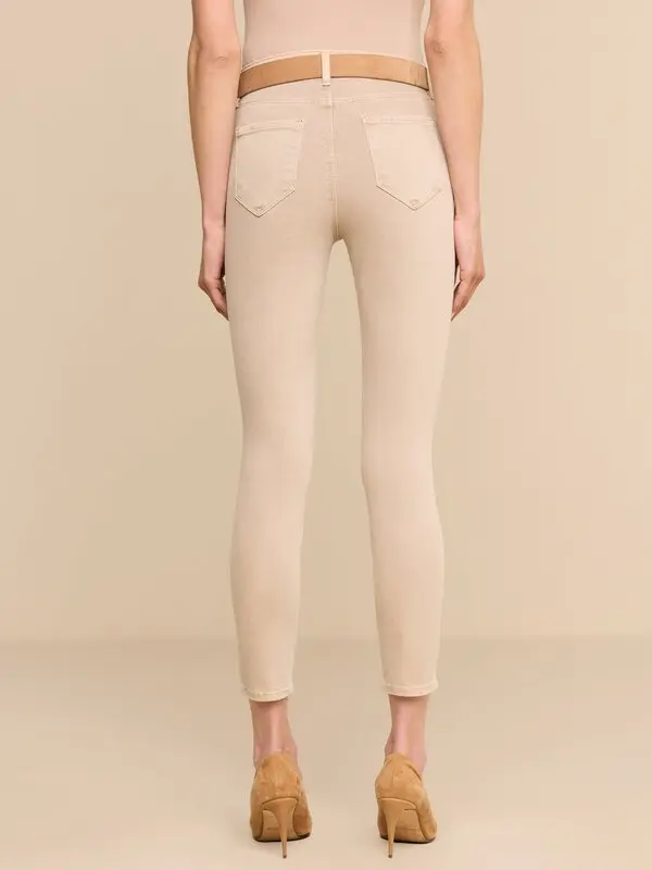 L'Agence Margot Cropped Skinny Jean - Biscuit