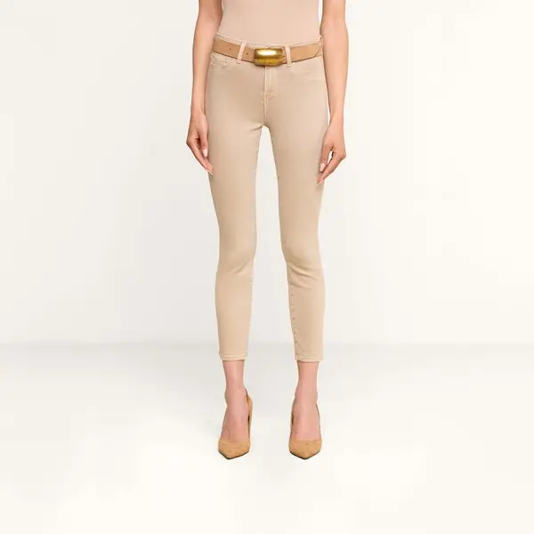 L'Agence Margot Cropped Skinny Jean - Biscuit