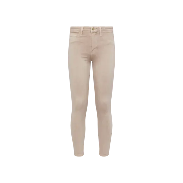 L'AGENCE Margot Cropped Skinny Jean - Biscuit