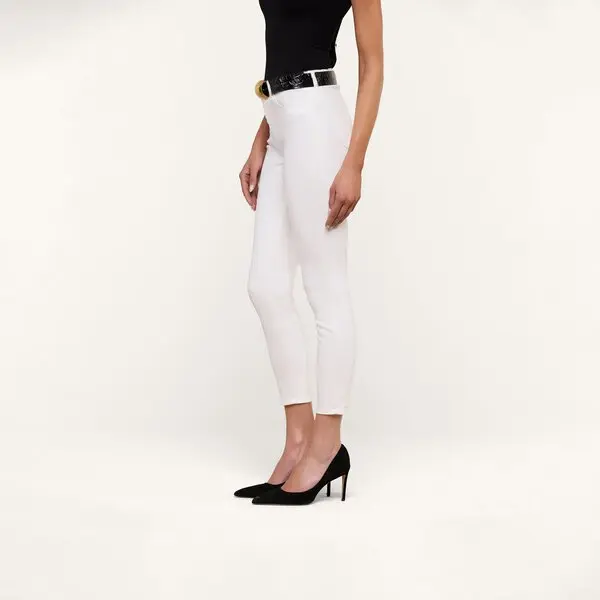 L'Agence Margot Cropped Skinny Jean - Blanc