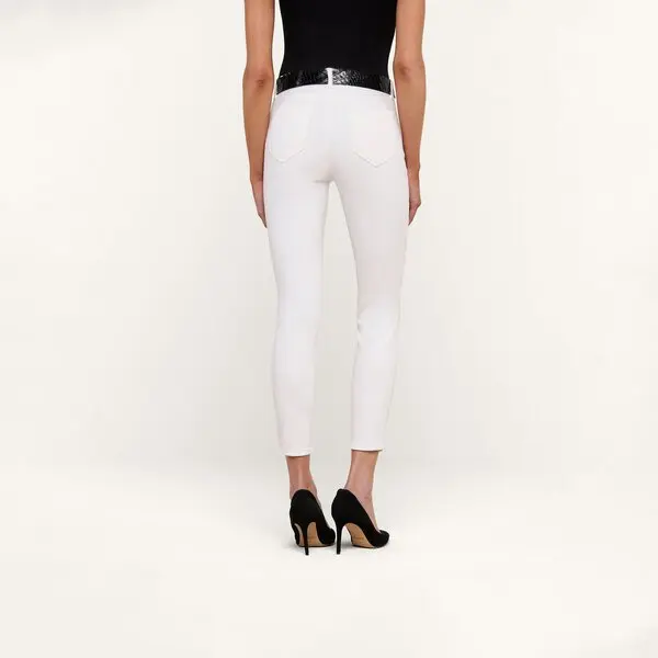 L'Agence Margot Cropped Skinny Jean - Blanc