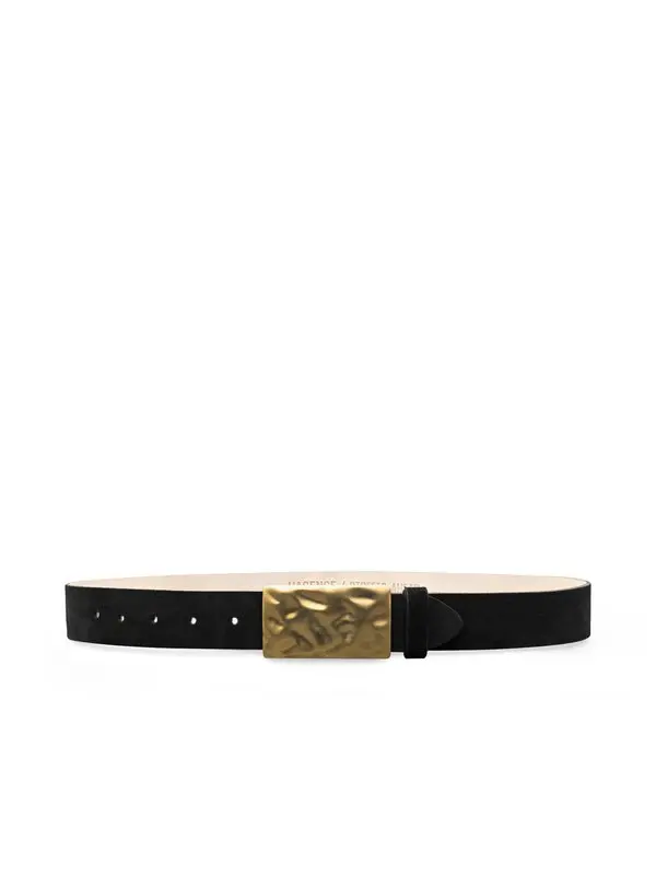 L'Agence Chara Suede Belt - Black