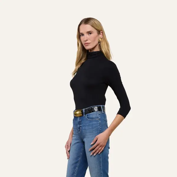 L'Agence Aja Turtleneck - Black
