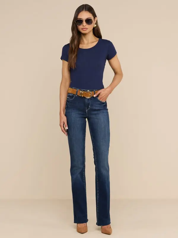 L'Agence Cory Cotton Scoopneck T-shirt