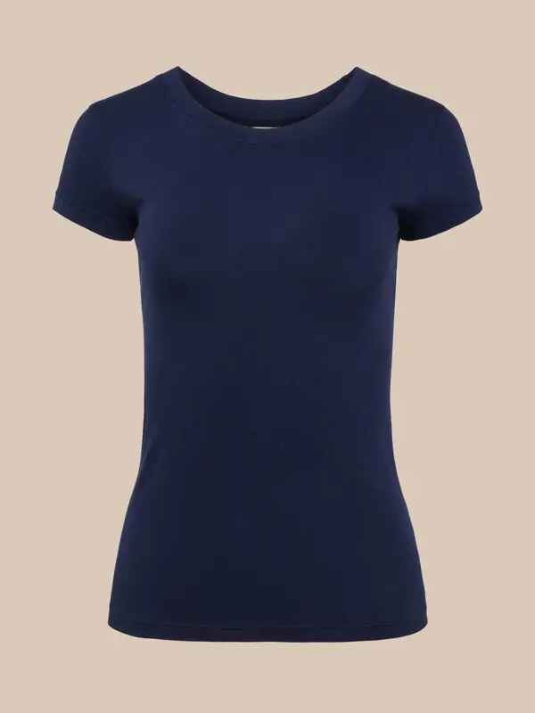 L'Agence Cory Cotton Scoopneck T-shirt