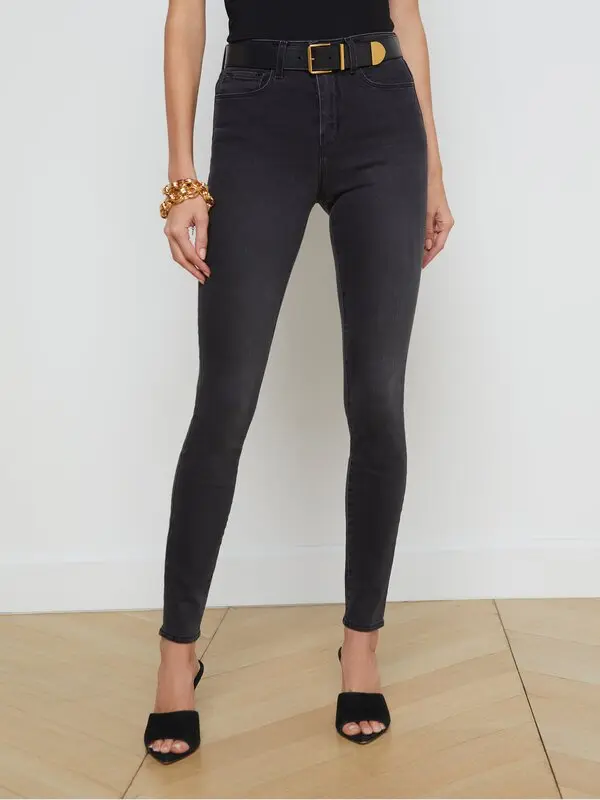 L'Agence Marguerite Skinny Jean - Dark Graphite