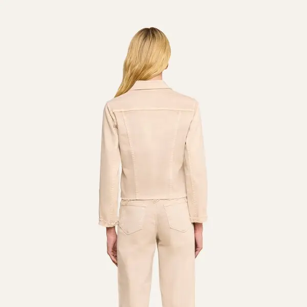 L'Agence Janelle Denim Jacket - Biscuit
