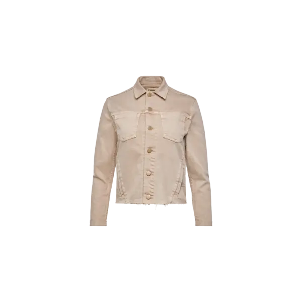 L'Agence Janelle Denim Jacket - Biscuit