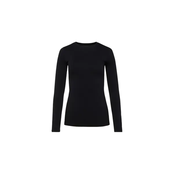 L'Agence Tess Long Sleeve T-shirt - Black