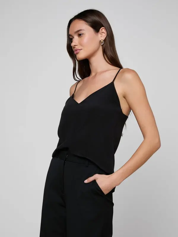 L'Agence Jane Silk Camisole - Black