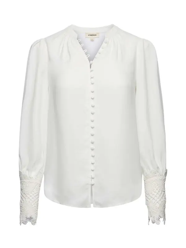 L'Agence Ava Blouse Top - Ivory