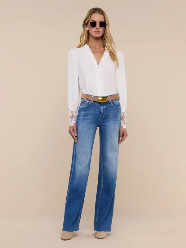L'Agence Ava Blouse Top - Ivory