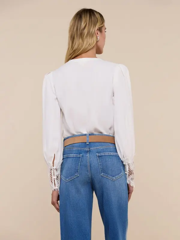 L'Agence Ava Blouse Top - Ivory