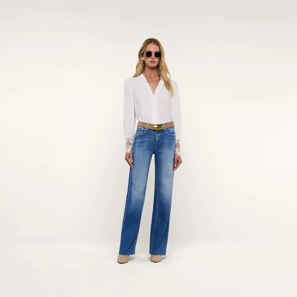 L'Agence Ava Blouse Top - Ivory