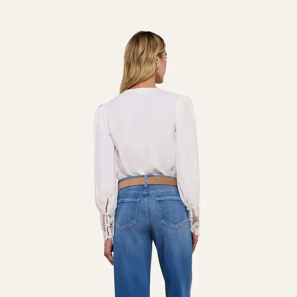 L'Agence Ava Blouse Top - Ivory