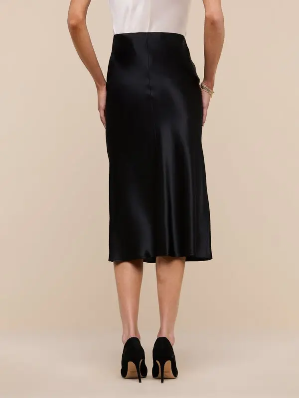 L'Agence Perin Silk Midi Skirt