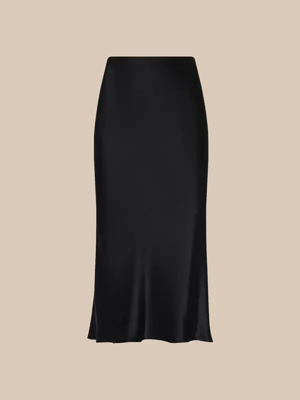 L'Agence Perin Silk Midi Skirt