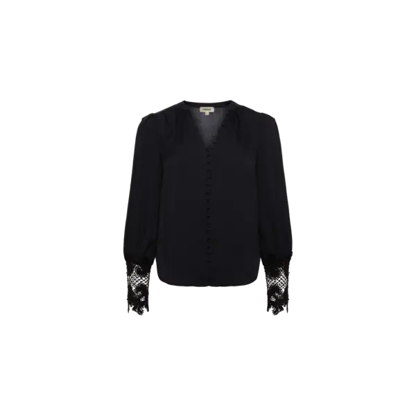 L'Agence Ava Blouse Top - Black