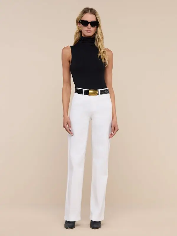 L'Agence Ceci Sleeveless Turtleneck - Black