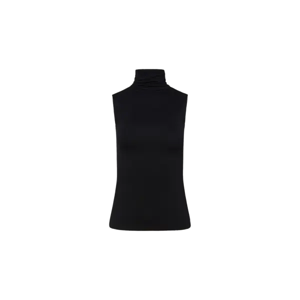 L'Agence Ceci Sleeveless Turtleneck - Black