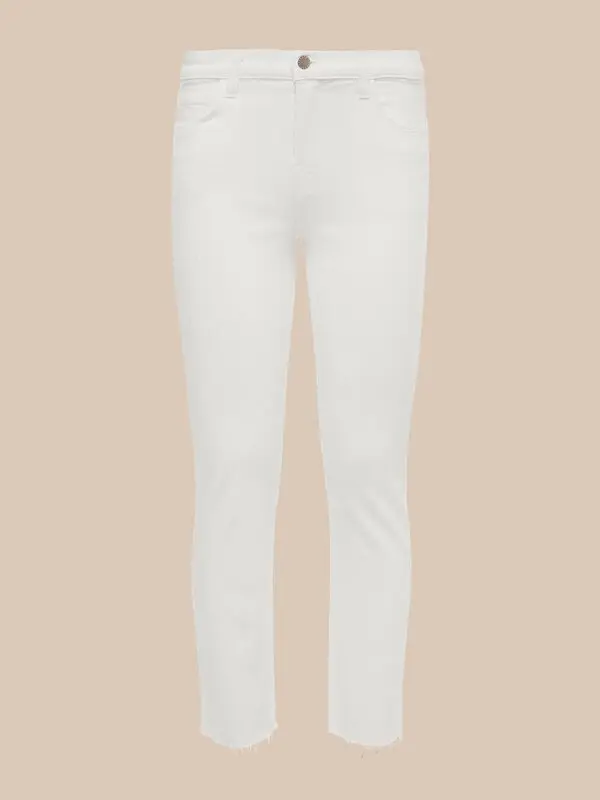 L'Agence Sada Slim-leg Cropped Jean - Blanc