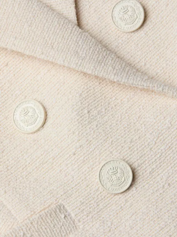 L'Agence Brooke Tweed Blazer - Ecru