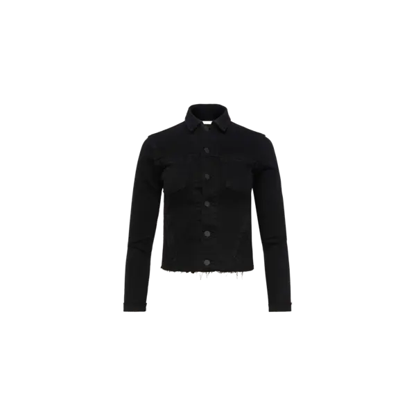 L'Agence Janelle Denim Jacket - Saturated Black