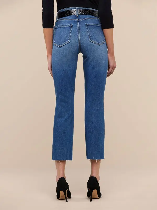 L'Agence Sada Slim-leg Cropped Jeans - Cambridge