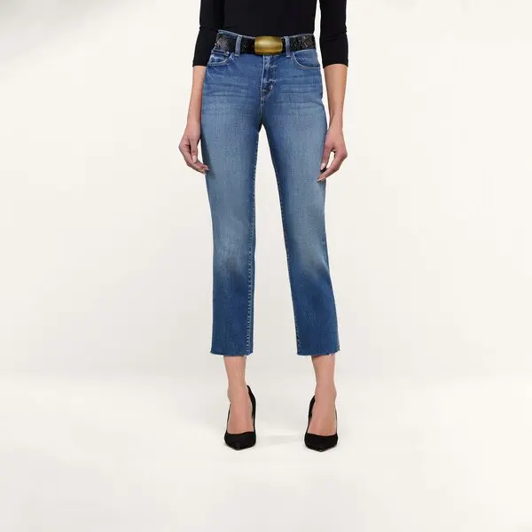 L'Agence Sada Slim-leg Cropped Jeans