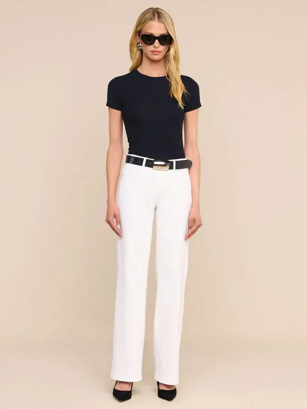 L'Agence Ressi Micro-rib T-shirt