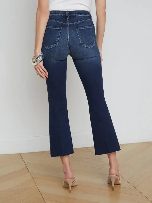 L'Agence Kendra Cropped Flare Jean