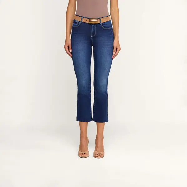 L'Agence Kendra Cropped Flare Jean