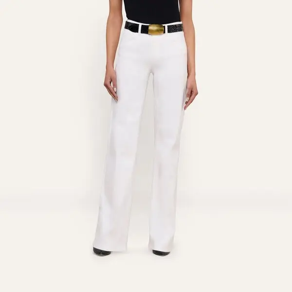 L'Agence Clayton Wide-leg Jean - Blanc