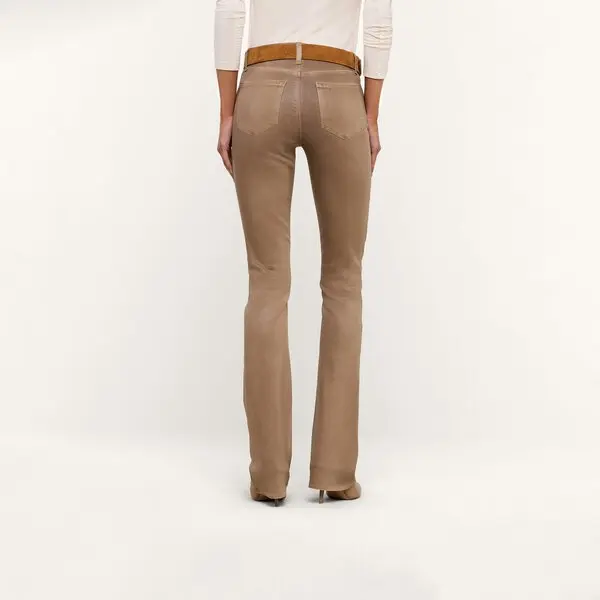 L'Agence Selma Coated Bootcut Jeans - Rye Coated