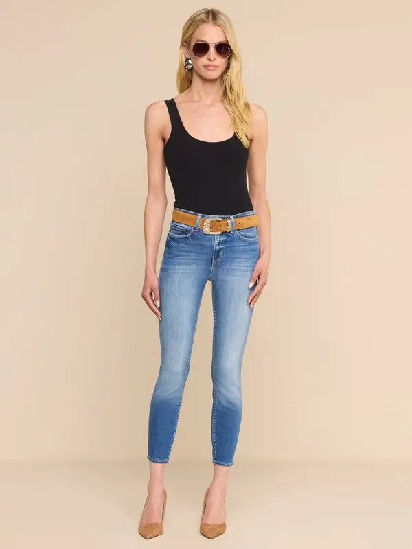 L'Agence Nica Scoopneck Bodysuit - Black