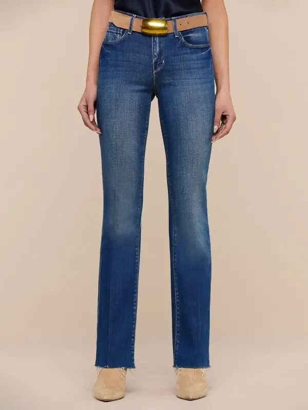 L'Agence Sneeki Low-rise Straight-leg Jeans - Hasting